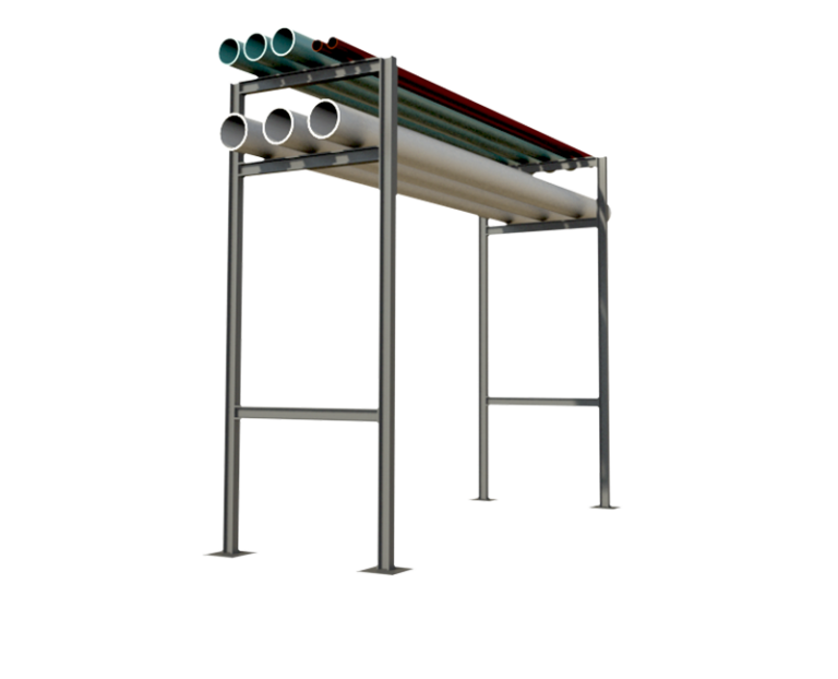 2-Tier Pipe Rack - ErectaRack