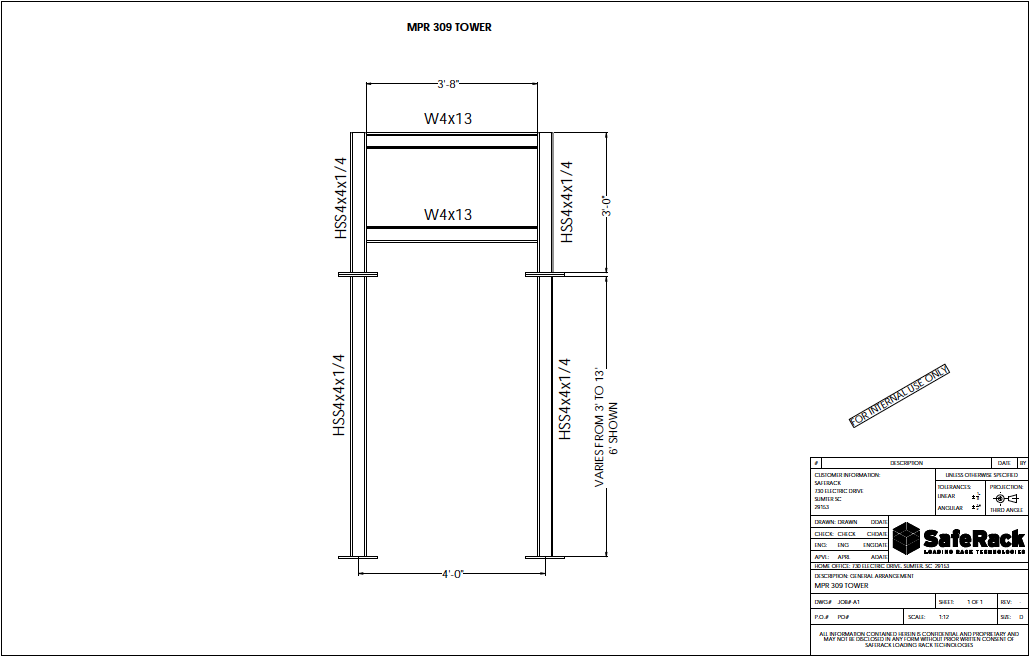 U-Frame Pipe Rack - ErectaRack