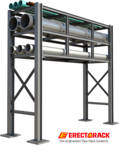 ErectaRack Industrial Pipe Racks being installed - ErectaRack