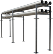 U-Frame Pipe Rack - ErectaRack